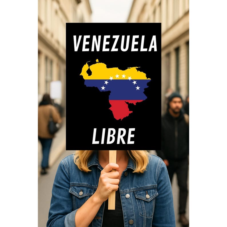 Hands off Venezuela Protest Sign | Latin America Solidarity Yard Sign ...