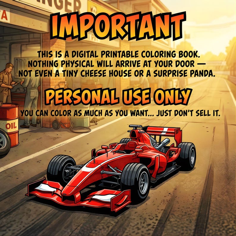 70+ F1 Racing Coloring Book | 70 Pages F1 Motorsport Printable PDF ...