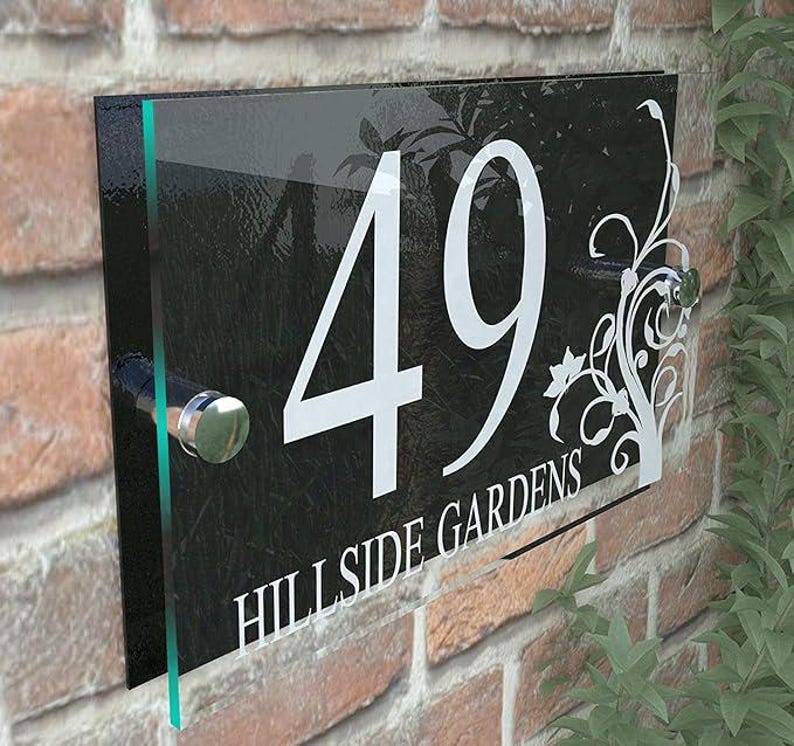Mr Plaques Modern Decorative Perspex House Sign 200 × 130mm - Etsy