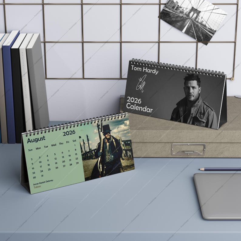 2026 Tom Hardy Desk Calendar | 2026 Desk Calendar | Tom Hardy | Movie ...