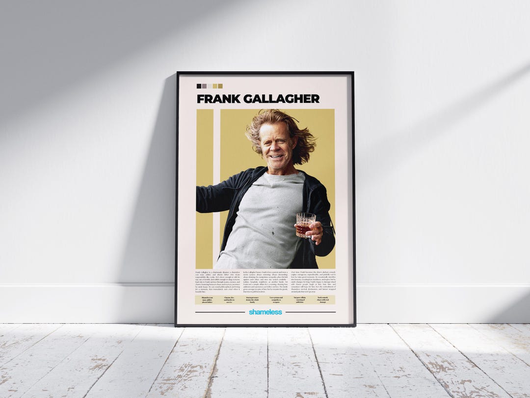 Frank Gallagher Poster | Shameless Poster | William H Macy | Tv Show ...