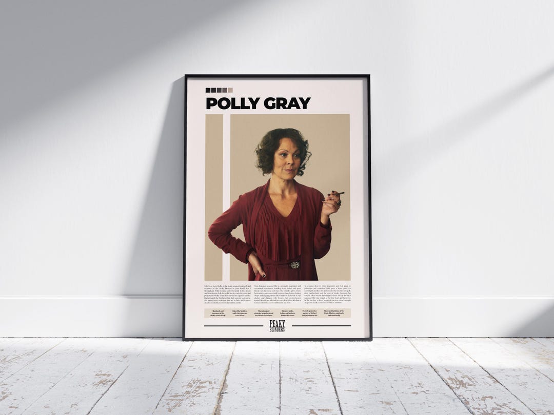 Polly Gray Poster | Peaky Blinders Poster | Helen Mccrory | Character ...