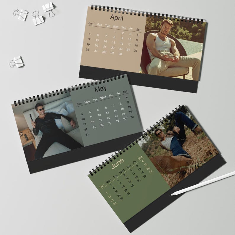 2026 Glen Powell Desk Calendar | 2026 Desk Calendar | Glen Powell ...