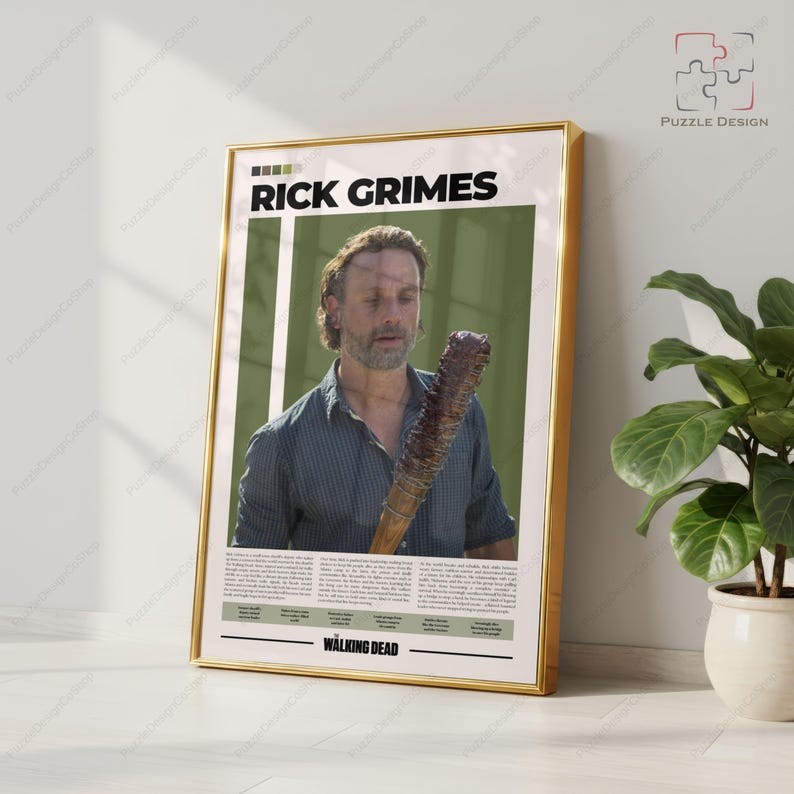 Rick Grimes Poster | the Walking Dead Poster | Andrew Lincoln ...