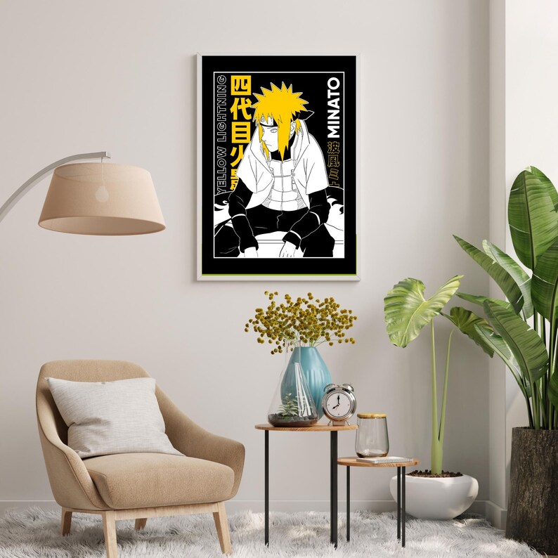 Minato Poster | Naruto Poster | Manga Poster | Anime Poster | Japanese ...