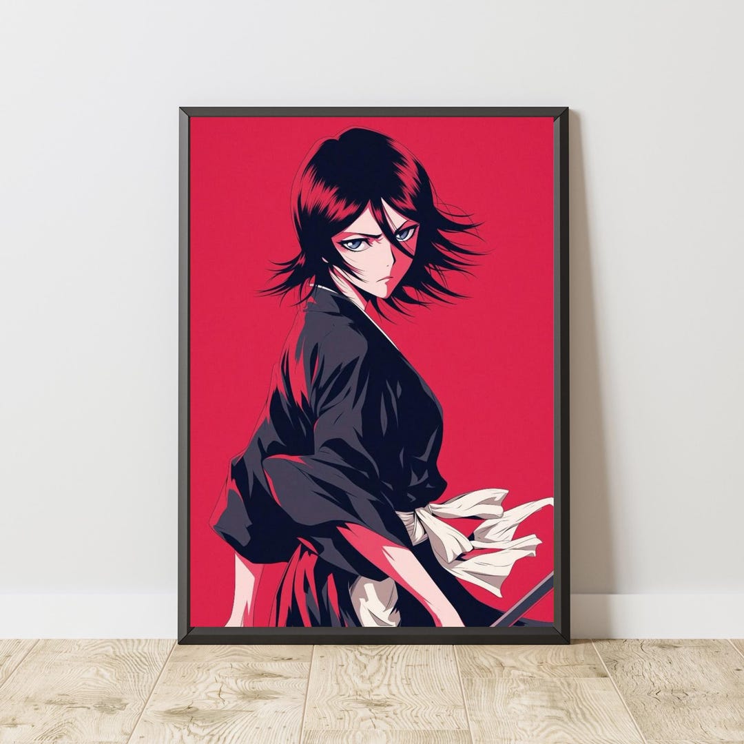 Rukia Design Poster | Bleach Poster | Manga Poster | Rukia Print ...