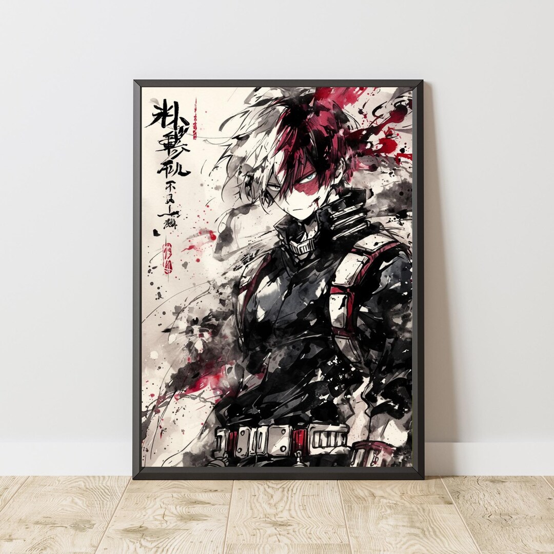 MHA Poster | Shoto Poster | Anime Poster | Manga Poster | Japanese ...