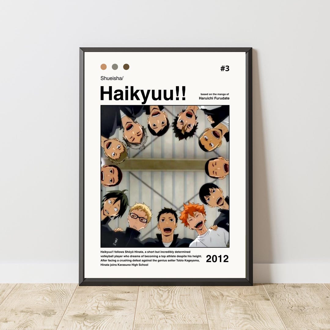 Haikyuu Poster | Karasuno Design Poster | Manga Poster | Anime Poster ...