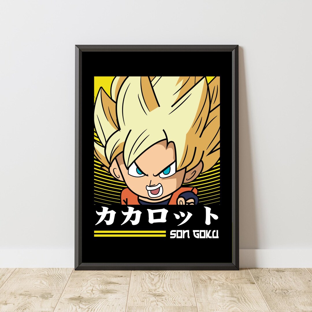 Kid Goku Poster | DBZ Poster | Manga Poster | Anime Poster | Japanese ...