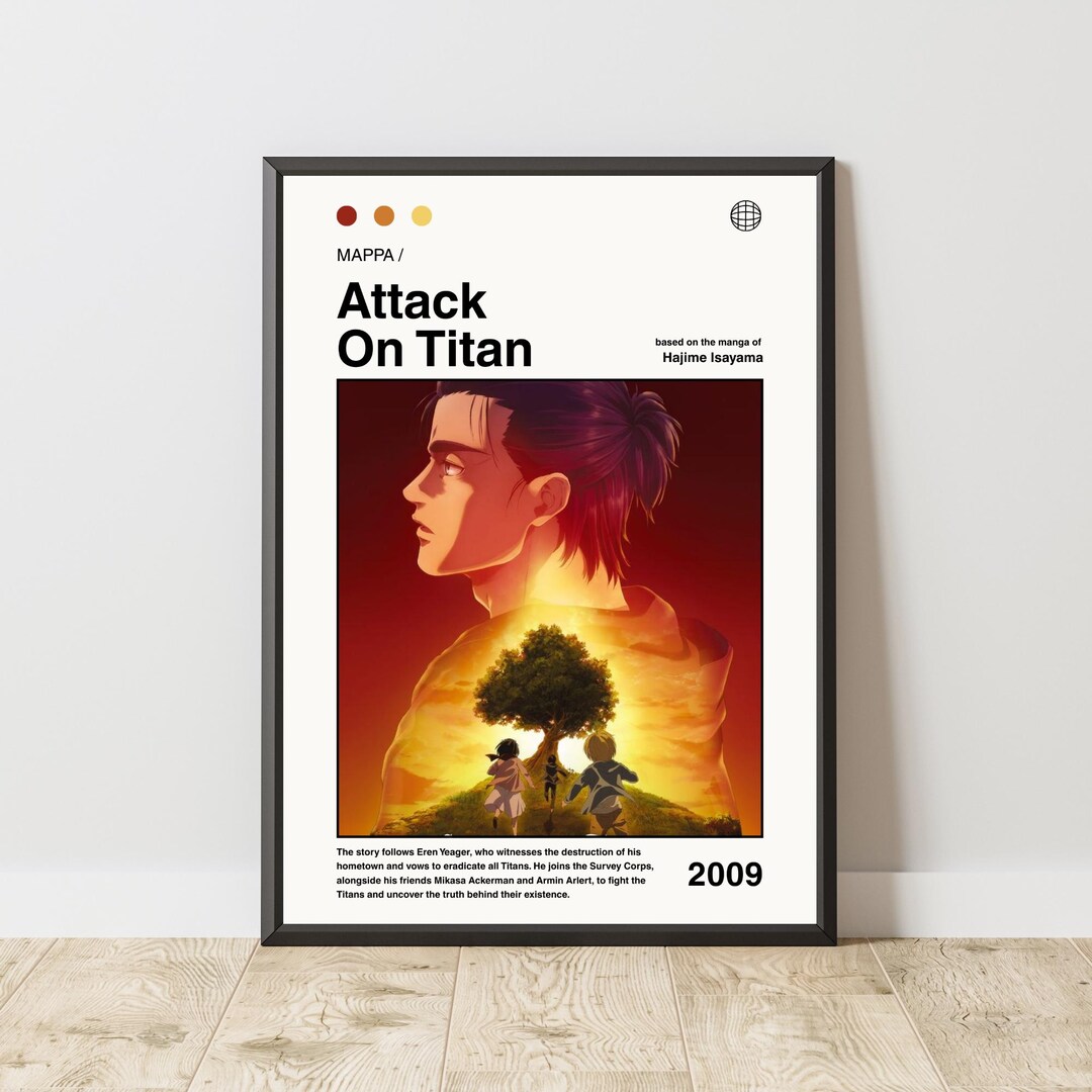 Minimalist Attack on Titan Poster | AOT Poster | Manga Poster | Anime ...