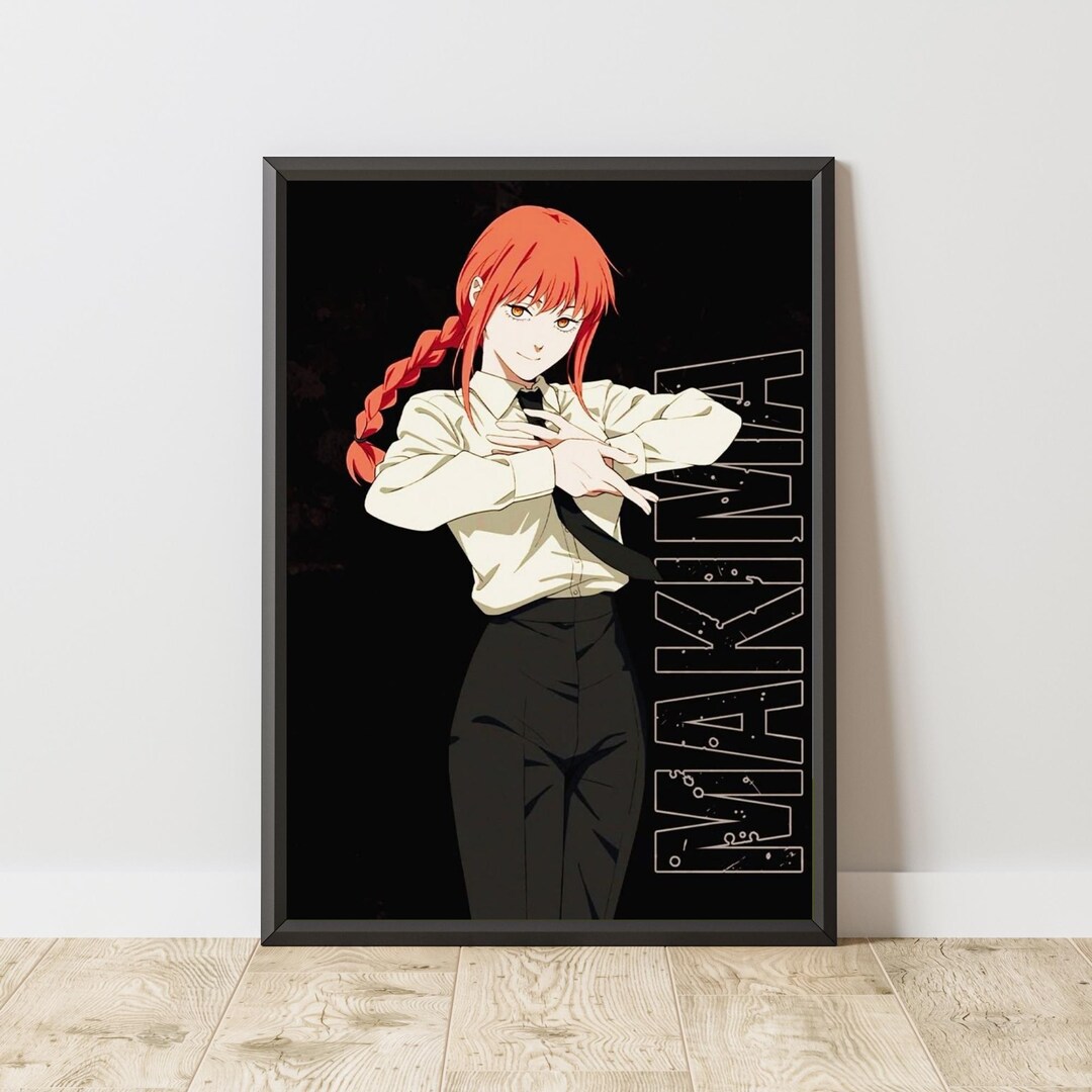 Makima Poster | Chainsaw Man Poster | Manga Poster | Anime Poster ...