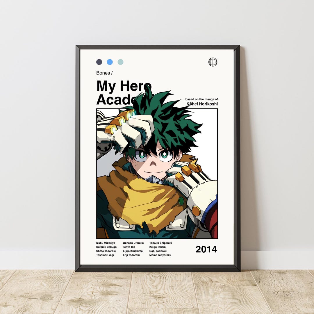 Izuku Midoriya Poster | MHA Poster | Manga Poster | Anime Poster | MHA ...