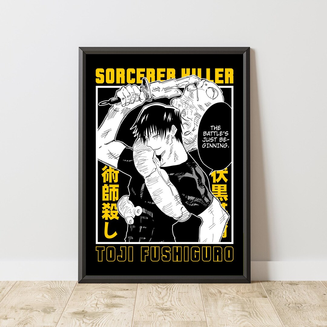 Fushiguro Toji Poster | Manga Poster | Anime Poster | Japanese Manga ...