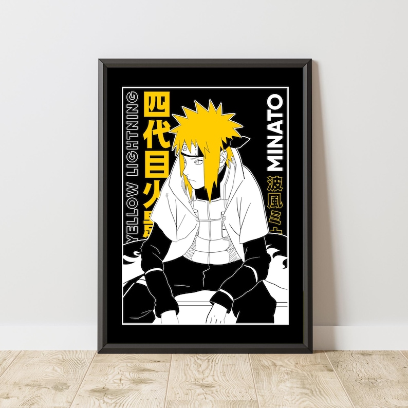 Minato Poster | Naruto Poster | Manga Poster | Anime Poster | Japanese ...