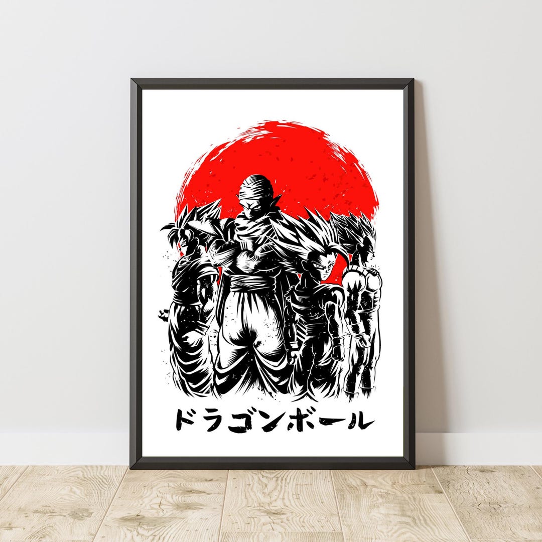 Team DBZ Poster | DBZ Poster | Manga Poster | Anime Poster | Japanese ...