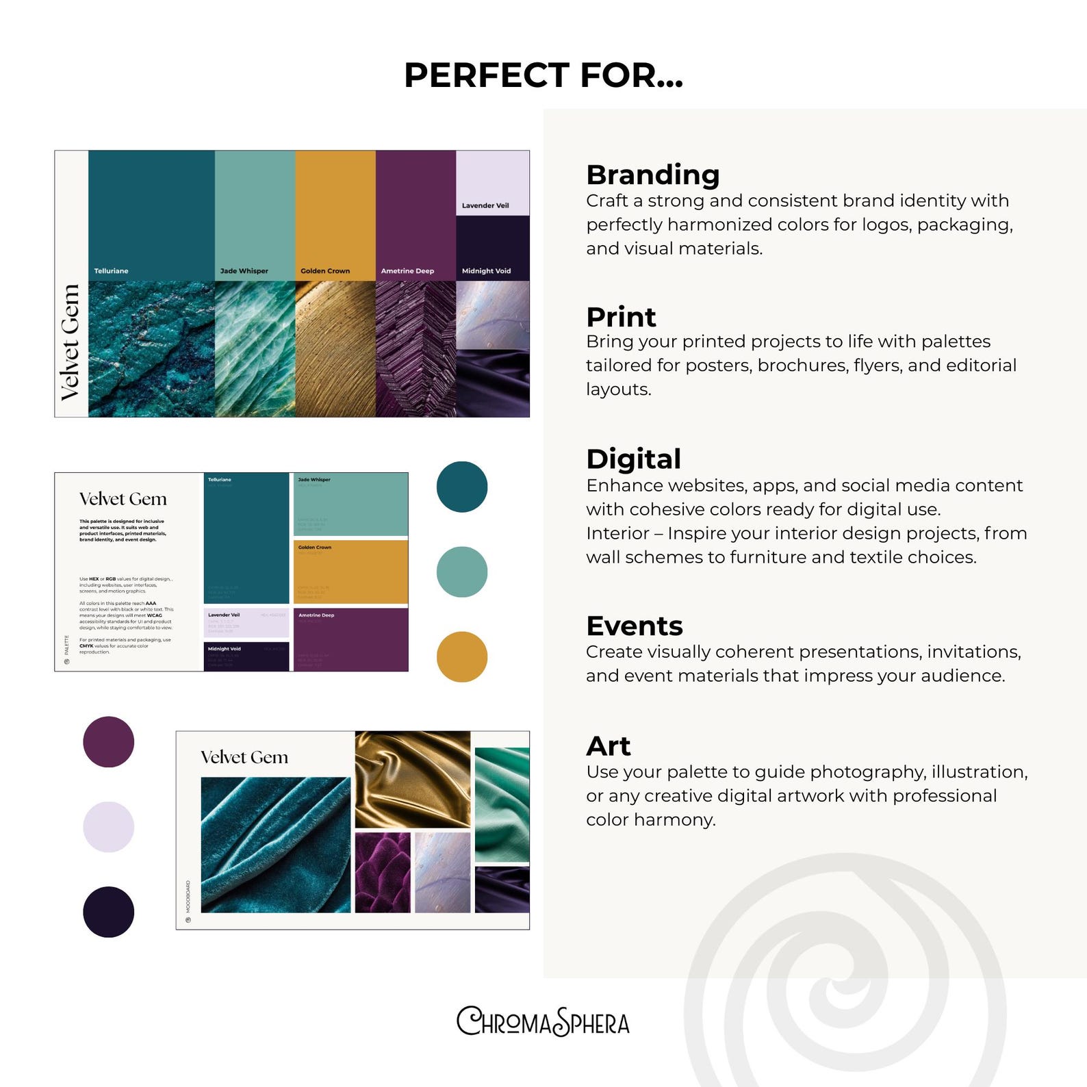 Chromalette® Velvet Gem • AAA Color Palette • Inclusive • for Branding ...