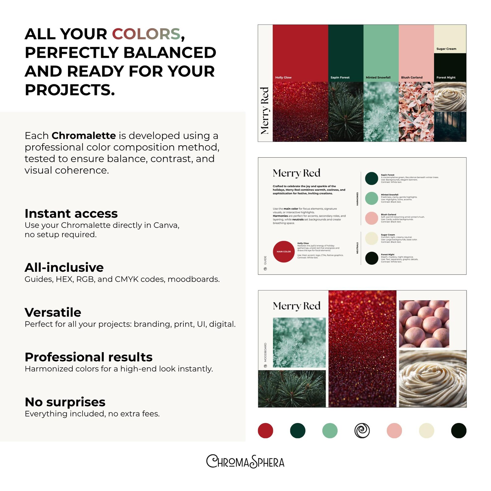 Chromalette® Merry Red • AAA Color Palette • Inclusive • for Branding ...