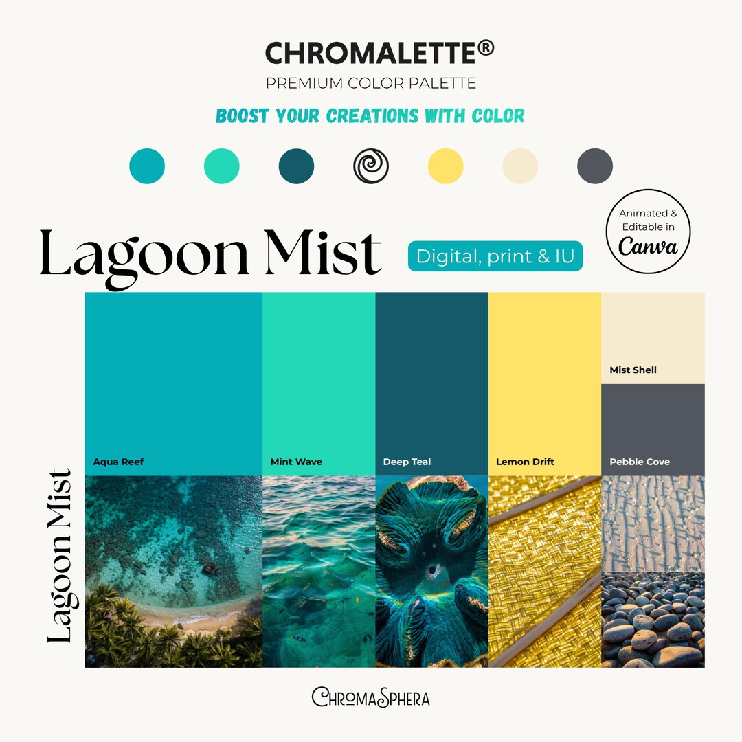Chromalette® Lagoon Mist • AAA Color Palette • Inclusive • for Branding ...