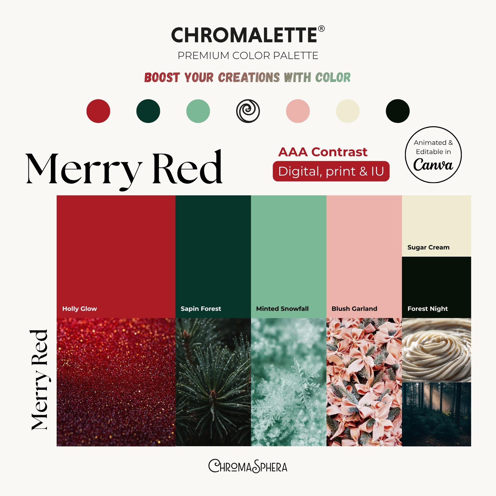 Chromalette® Merry Red • AAA Color Palette • Inclusive • for Branding ...