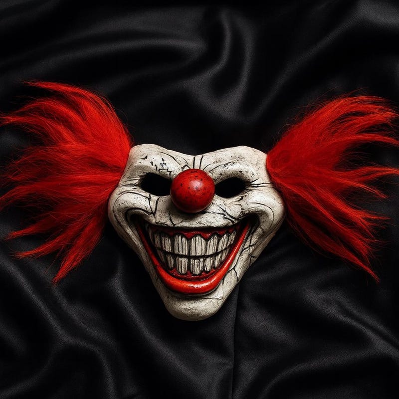 Scary Mask With Hair - Etsy