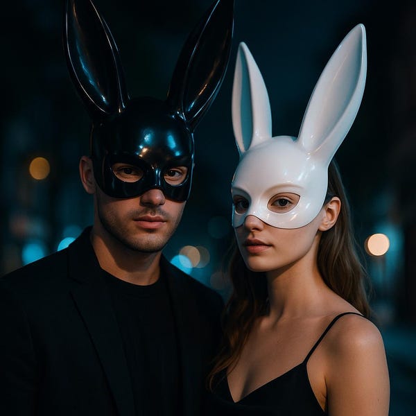 Bunny Masquerade Mask - Etsy UK