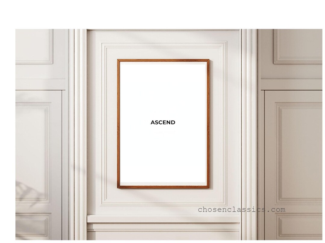 ASCEND | Motivational Wall Art | Wellness Print | Black & White Poster ...