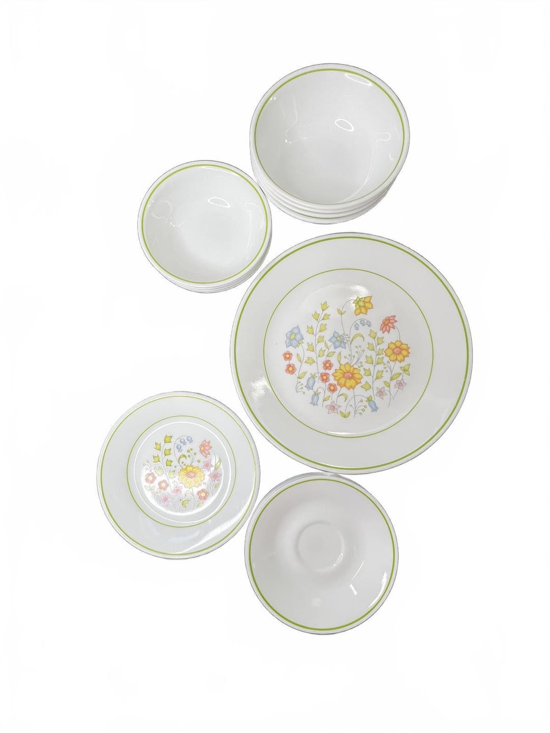 Corelle "spring Meadow" Pattern Dinner Set - Etsy