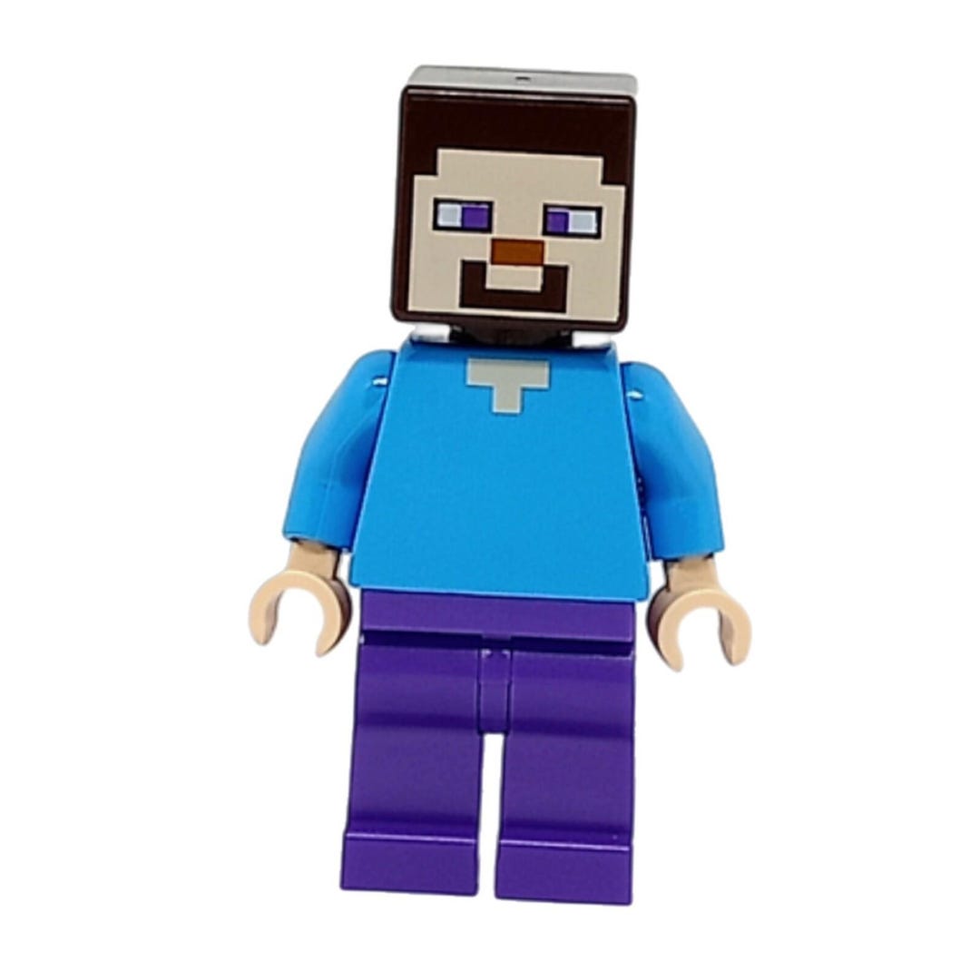Lego Steve Minecraft Minifigure - Etsy