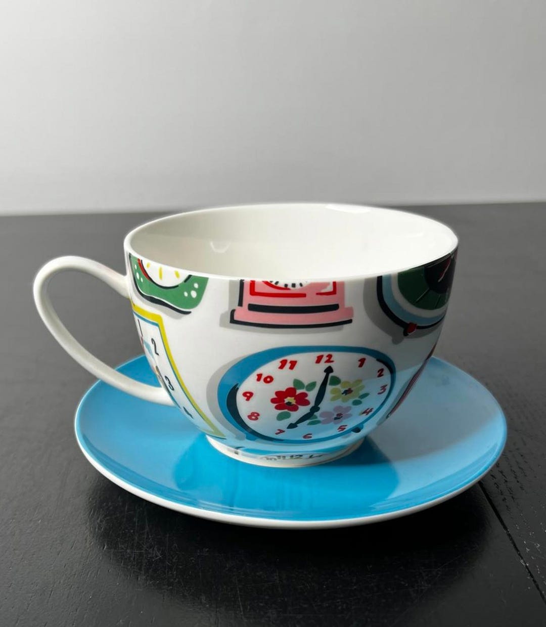 Cath Kidston Clock Patterned Tea Cup and Saucer Set - Etsy