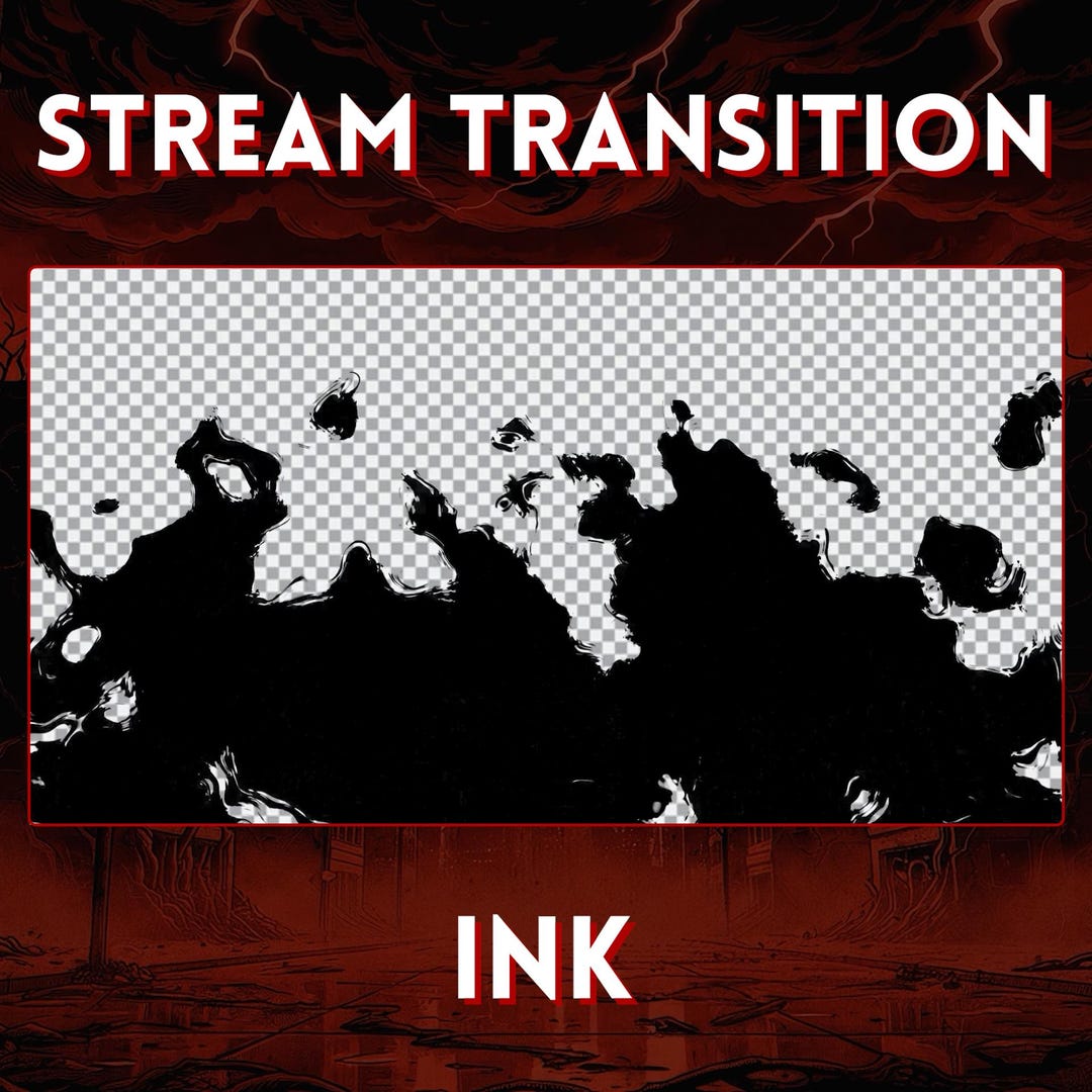 Ink-inspired OBS Scene Transition | Black Ink Spill Effect for Twitch ...