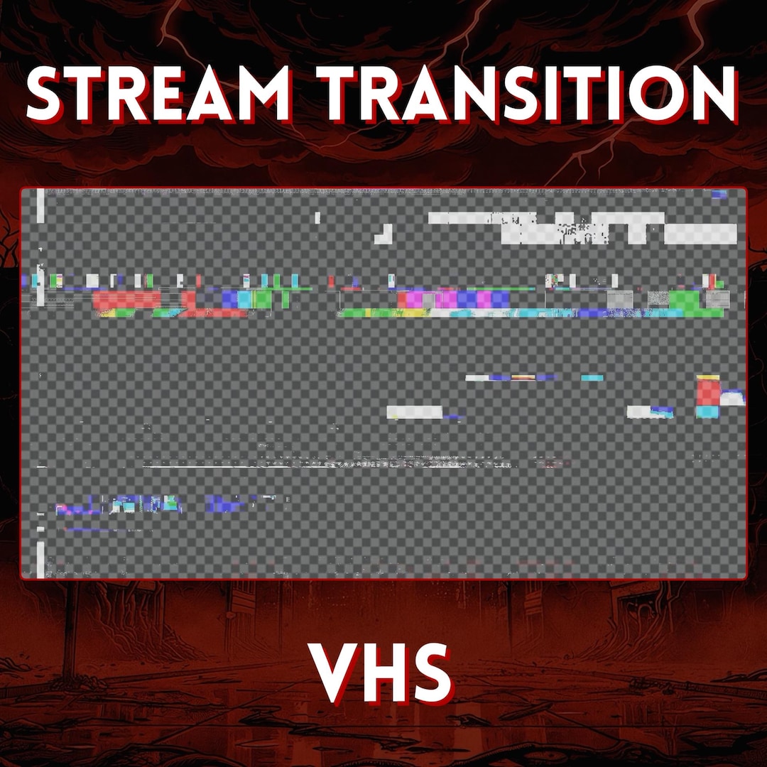 Vhs-inspired OBS Scene Transition | Retro Glitch Effect for Twitch ...