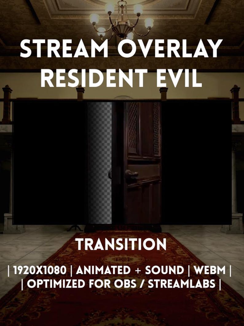 Resident Evil 1-inspired OBS Scene Transition | Classic Door Opening ...