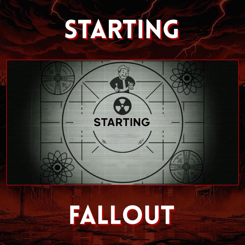 Fallout-inspired Stream Pack | Starting, BRB, Ending Scenes + Scene ...