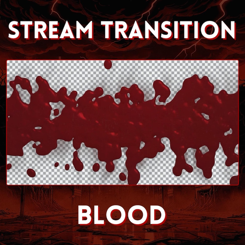 Blood-inspired OBS Scene Transition | Blood Splash Effect for Twitch ...