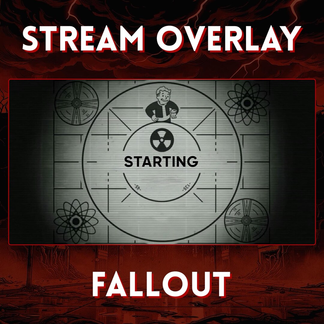 Fallout-inspired Stream Pack | Starting, BRB, Ending Scenes + Scene ...