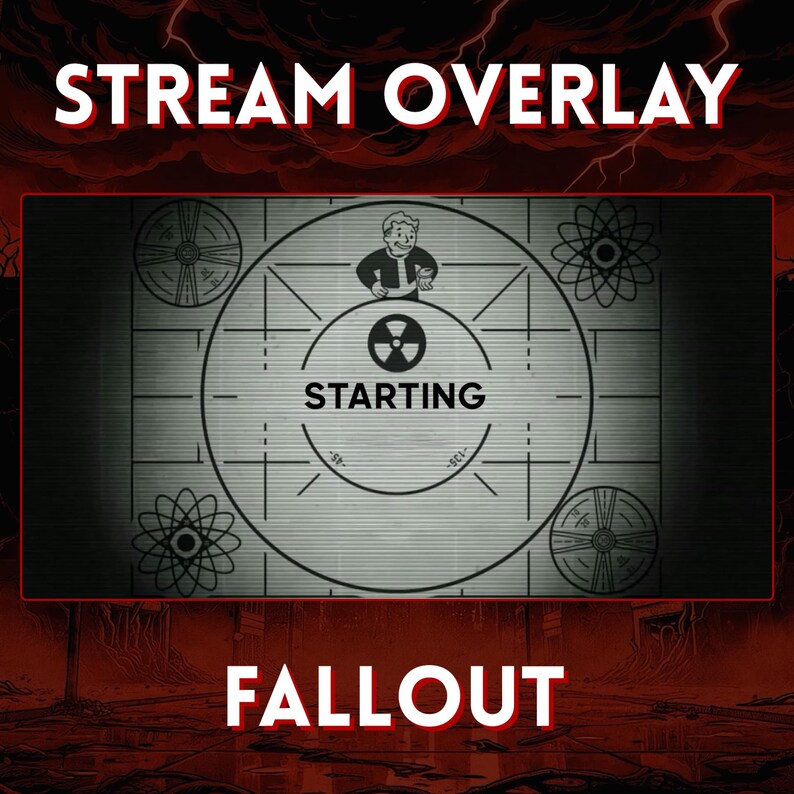 Fallout-inspired Stream Pack | Starting, BRB, Ending Scenes + Scene ...
