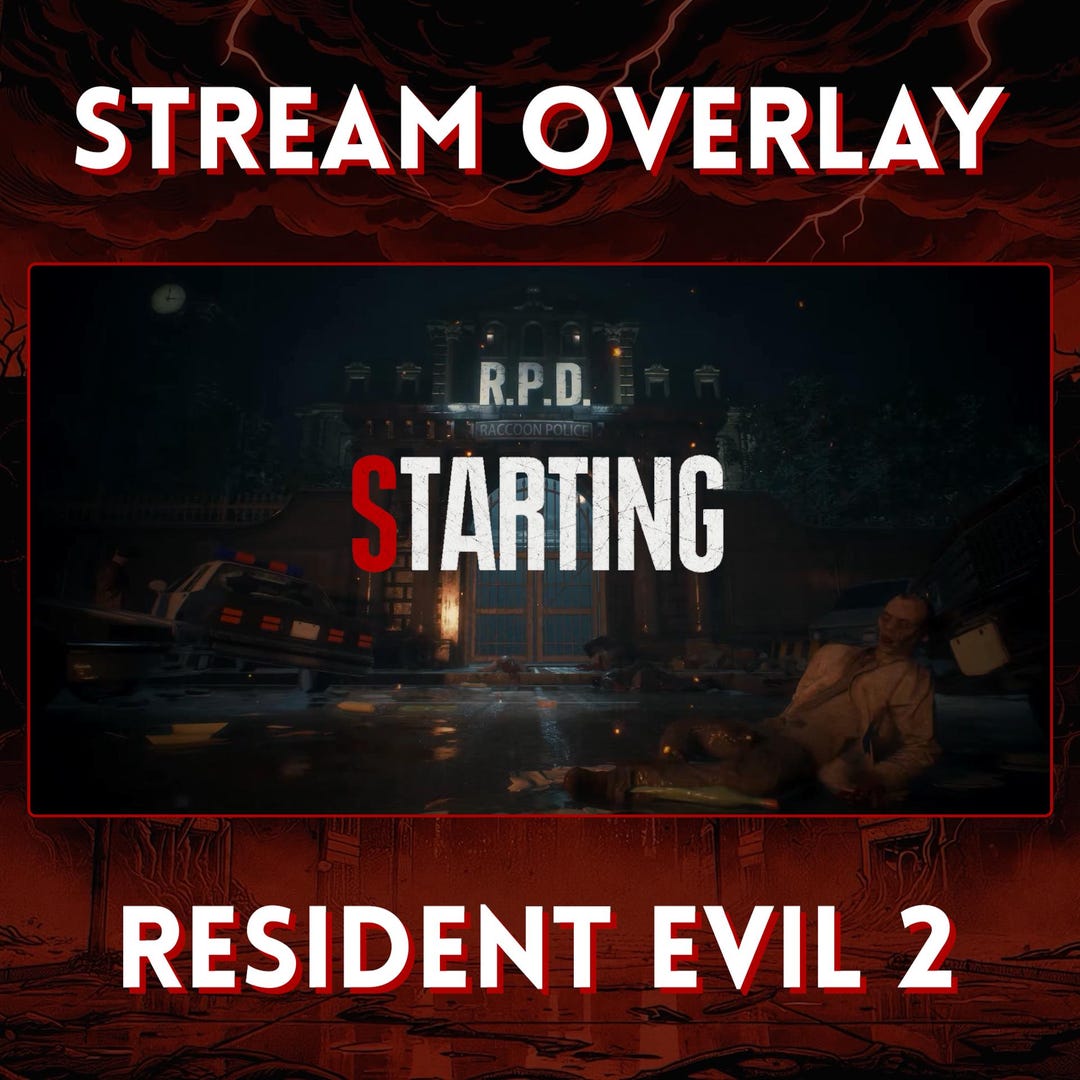 Resident Evil 2-inspired Stream Pack | Starting, BRB, Ending Scenes ...
