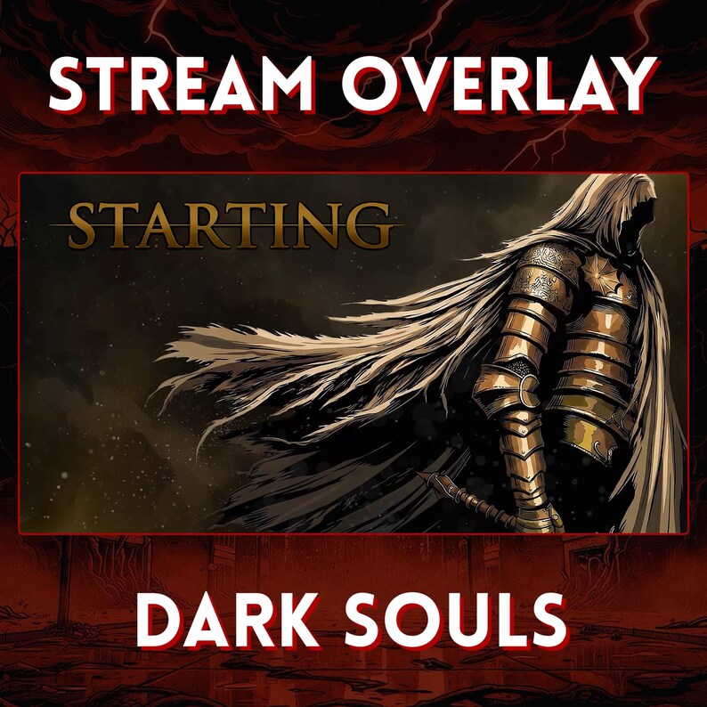 Dark Souls-inspired Stream Pack | Starting, BRB, Ending Scenes + Scene ...