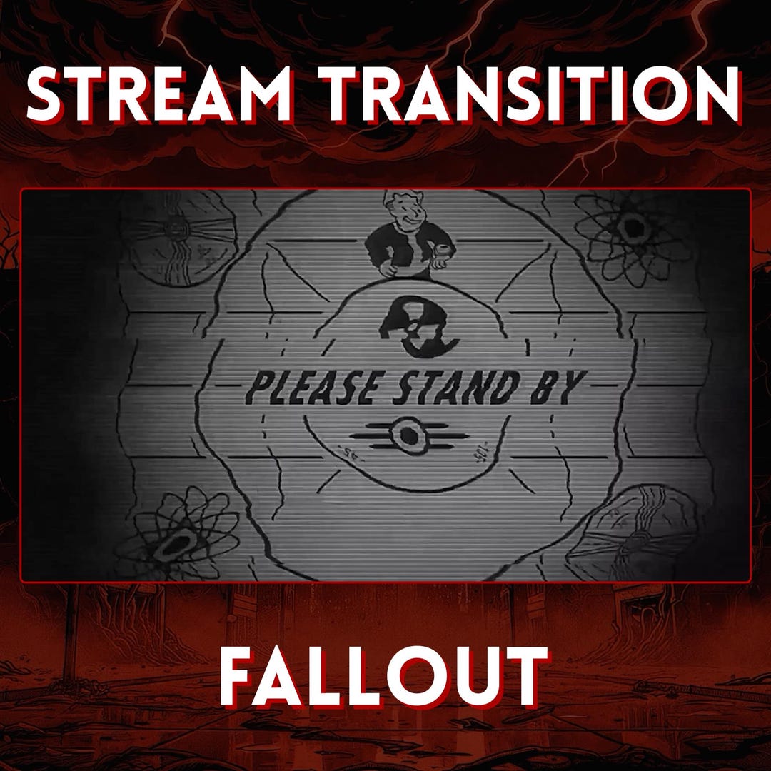 Fallout-inspired OBS Scene Transition | Please Stand by VHS Retro ...