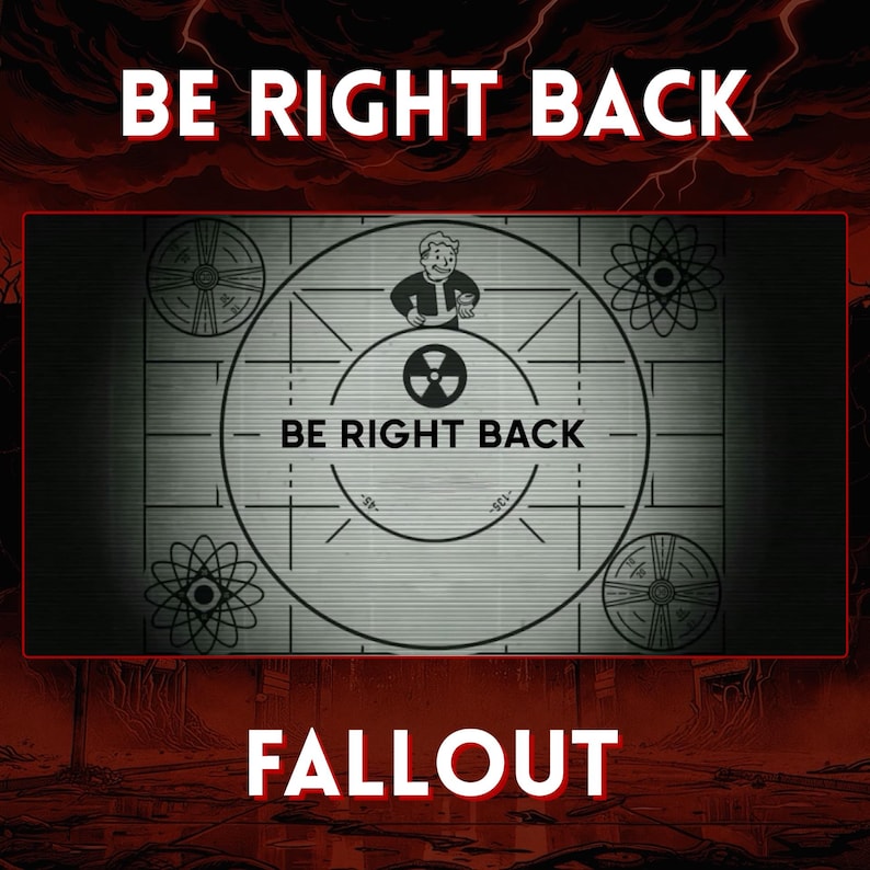Fallout-inspired Stream Pack | Starting, BRB, Ending Scenes + Scene ...