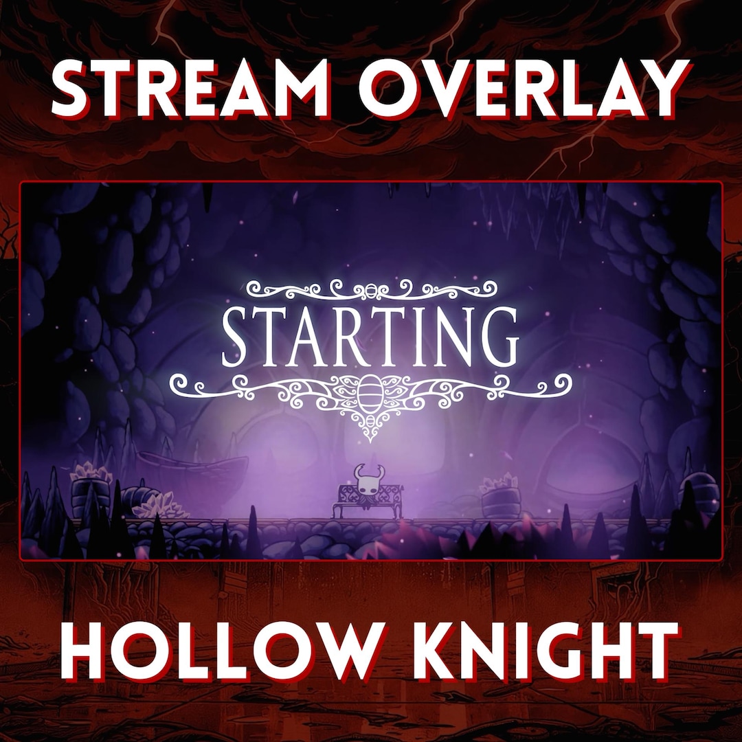 Hollow Knight-inspired Stream Pack | Starting, BRB, Ending Scenes ...