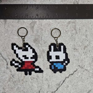 Knight & Hornet Perler Bead Bundle | Hollow Knight: Silksong Keychains ...