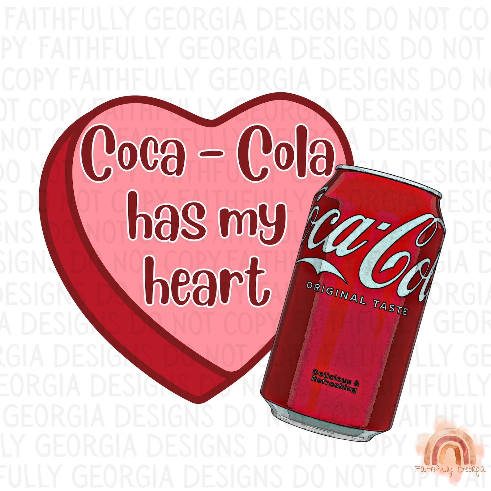 Coca Cola Valentine PNG ~ Convo Hearts - Etsy