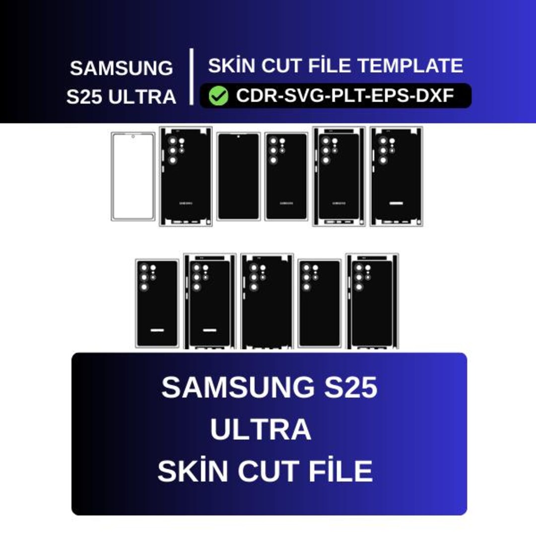 Samsung S25 Ultra Skin Cut Template Vector | Vinyl Cutting (digital ...