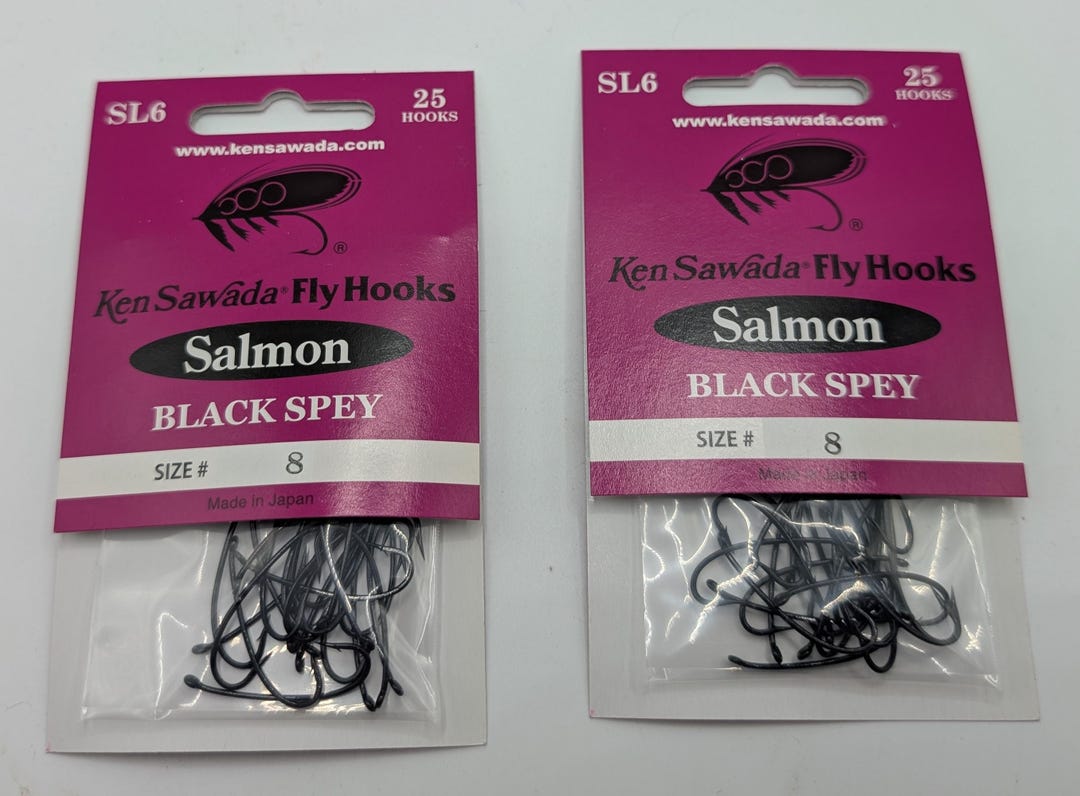 Ken Sawada SL6 Back Spey Salmon Hooks Fly Tying - Etsy Canada
