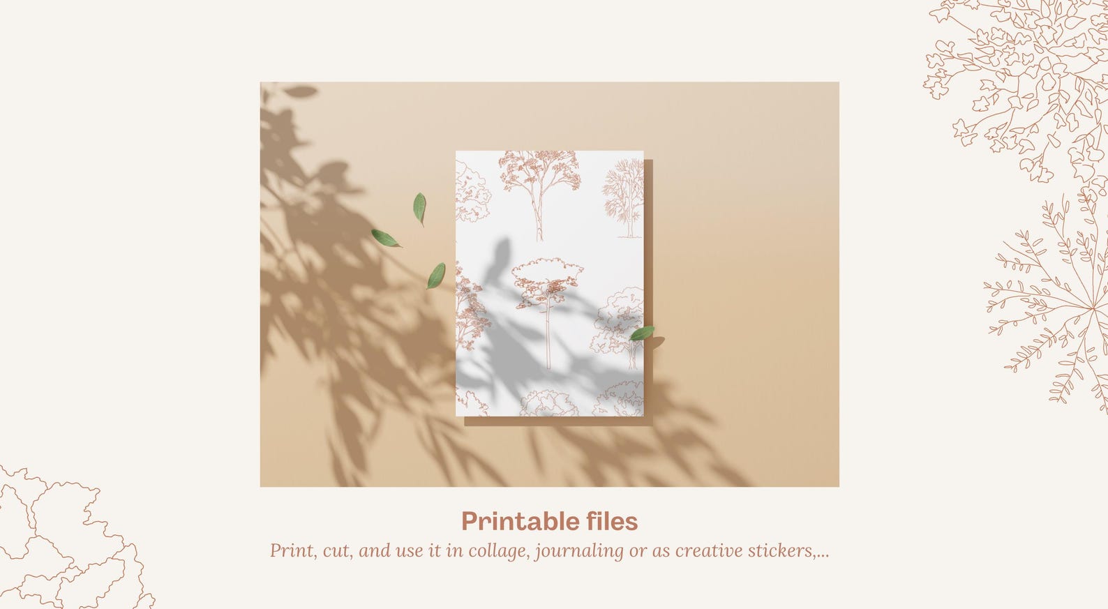 Architectural Tree Vector Set – Flat Style Cutouts (digital Download ...
