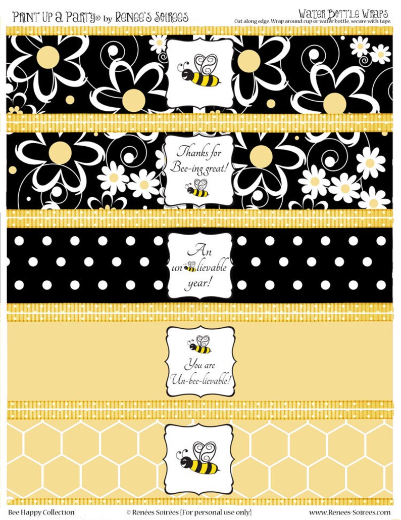 BUMBLE BEE Teacher or Employee Appreciation Printable | Etsy