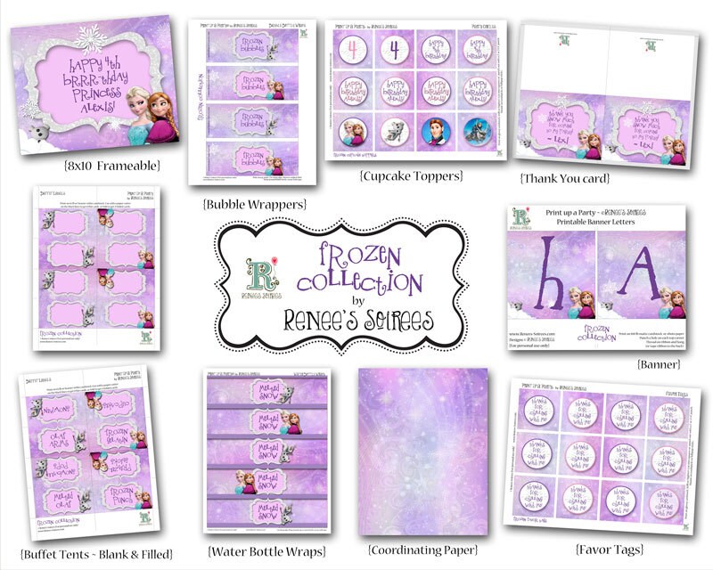Snow Princess Printable Birthday Invitation - Personalized DIY Girls ...