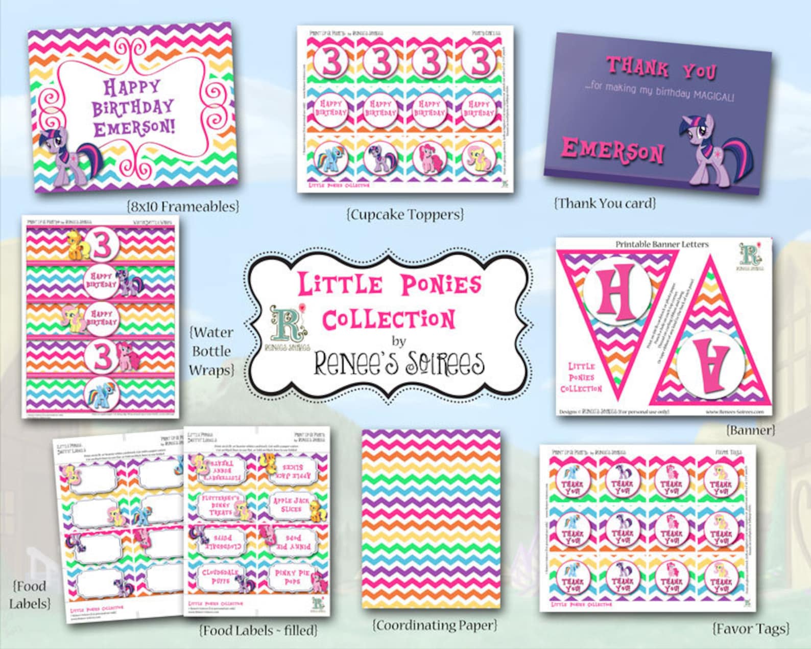 PIN the Tail on the Pony - Sunny - Printable Pin-the-tail Game ...