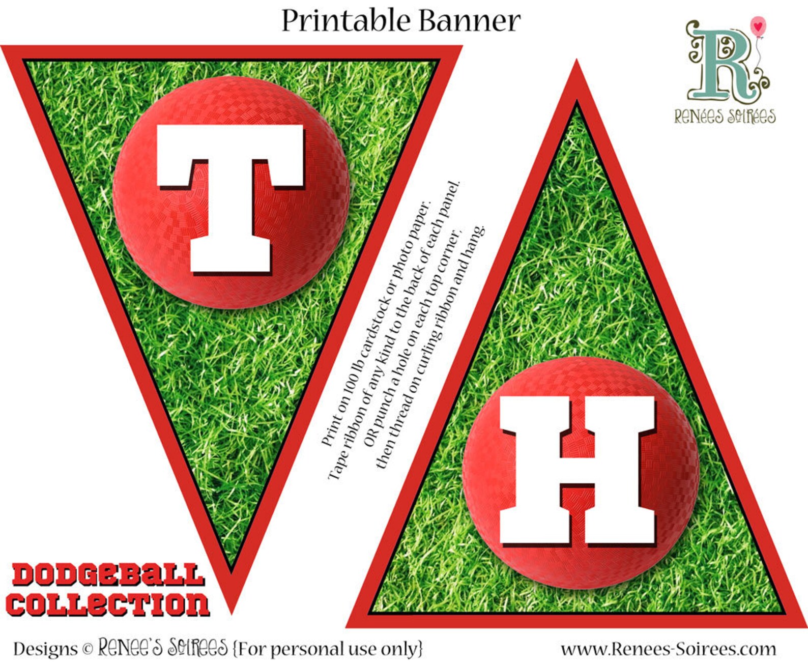 DODGEBALL INVITATION - Printable Birthday Invite - Personalized DIY ...